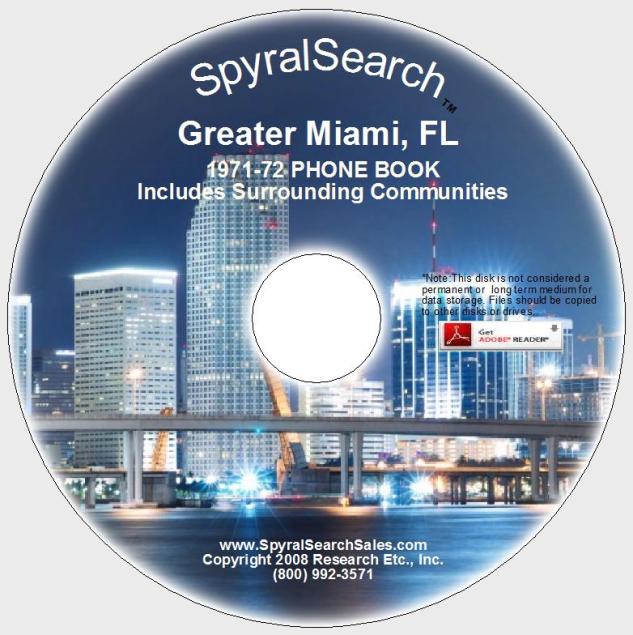 FL - Greater Miami 1971-72 Phone Book