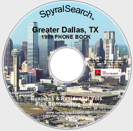 Texas Directories: Texas Phone Books, White Pages and City Directory on CD